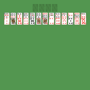 Topsy-Turvy Queens Solitaire